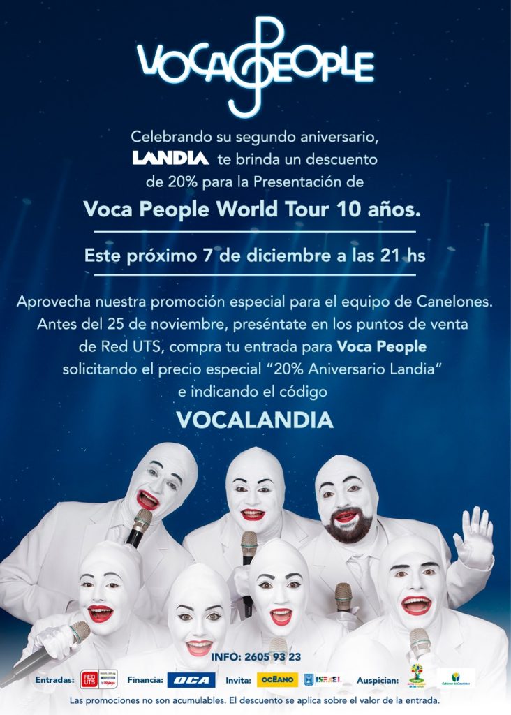 VOCA PEOPLE CAMBIA LA FECHA DE SU PRESENTACIÓN EN LANDIA, SE DEVUELVEN ...