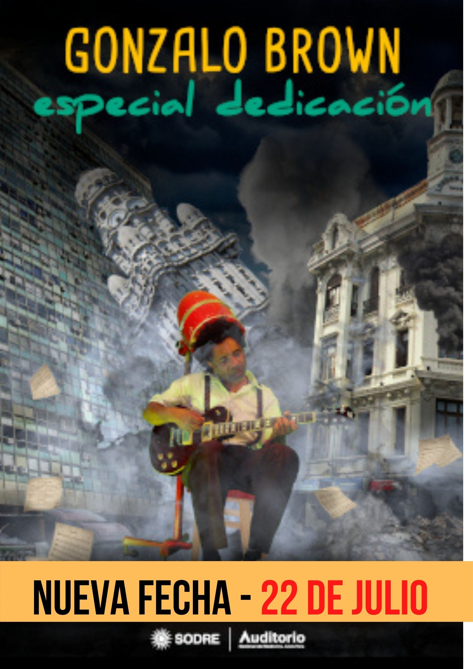 LANZAMIENTO DEL TRABAJO DISCOGRÁFICO DE GONZALO BROWN TIENE NUEVA FECHA EN AUDITORIO DEL SODRE ...